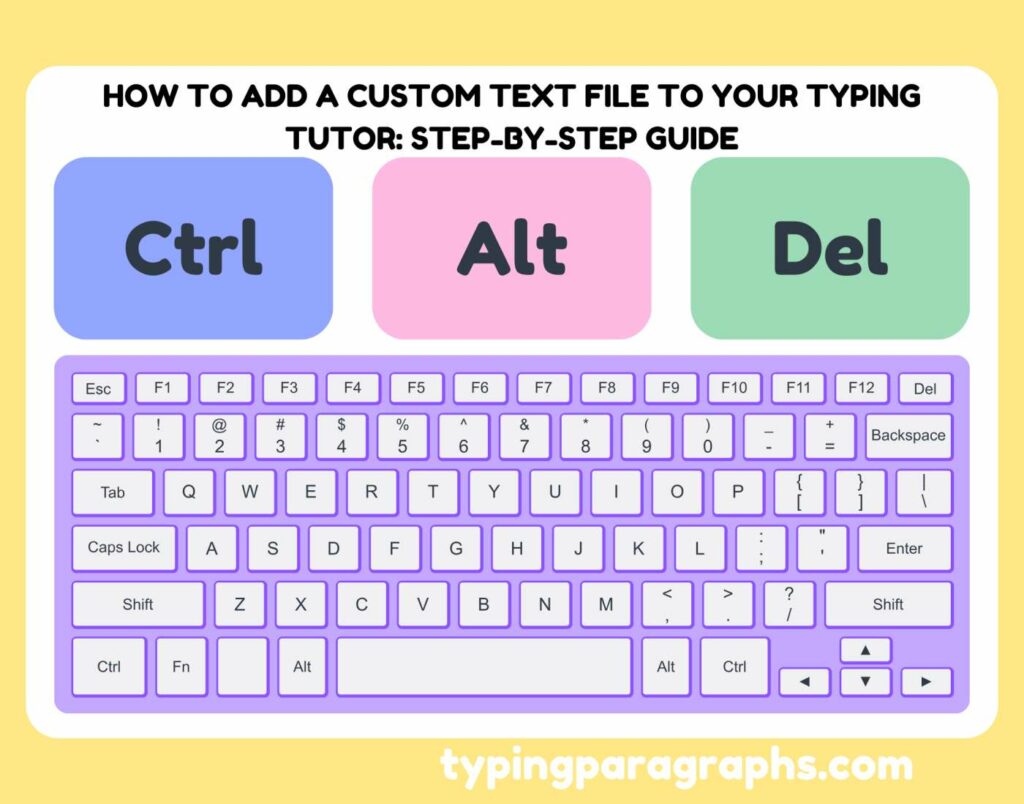 How to Add a Custom Text File to Your Typing Tutor Steps