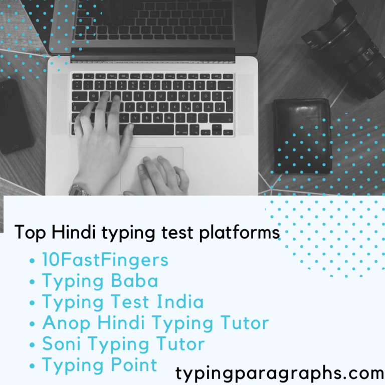 Top 6 Hindi typing test platforms to improve Speed ,Accuracy